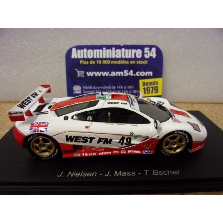 1995 McLaren F1 GTR n°49 Nielsen - Mass - Bscher Le Mans S6673 Spark Model