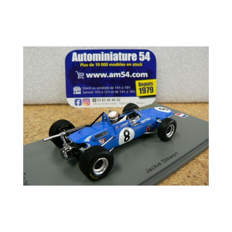 1968 Matra MS7 n°8 Jackie Stewart 1st winner Pau F2 SF184 Spark Model