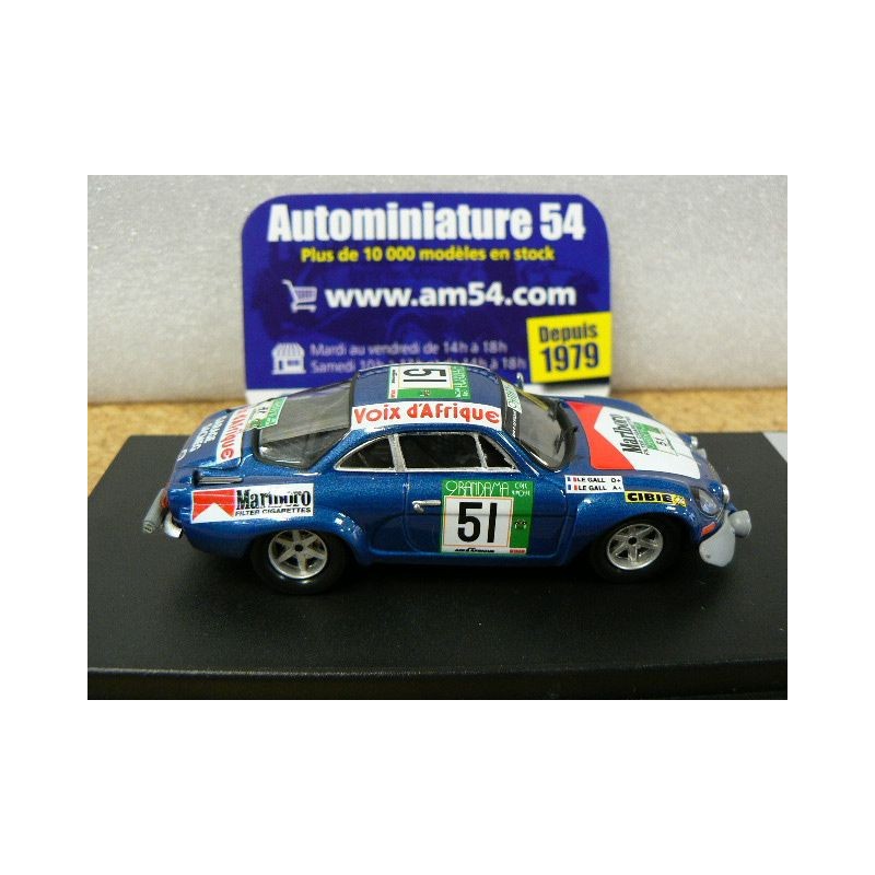 1977 Alpine A110 n°51 Le Gall - Le Gall Bandama Rally TRORRCI05 Trofeu