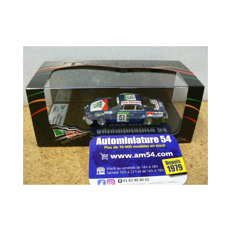 1977 Alpine A110 n°51 Le Gall - Le Gall Bandama Rally TRORRCI05 Trofeu