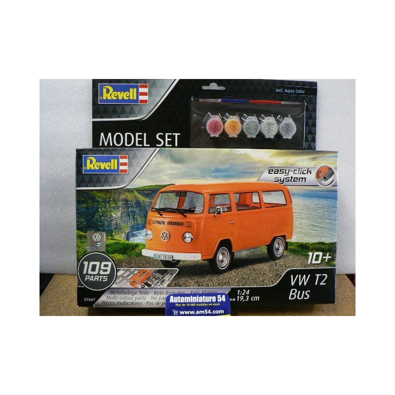 Modele Reduit A Coller Revell VW T1 Samba Bus Model Kit - 1:24 Scale ...