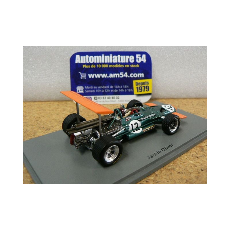 1969 BRM P133 n°12 Jackie Oliver GP S5706 Spark Model