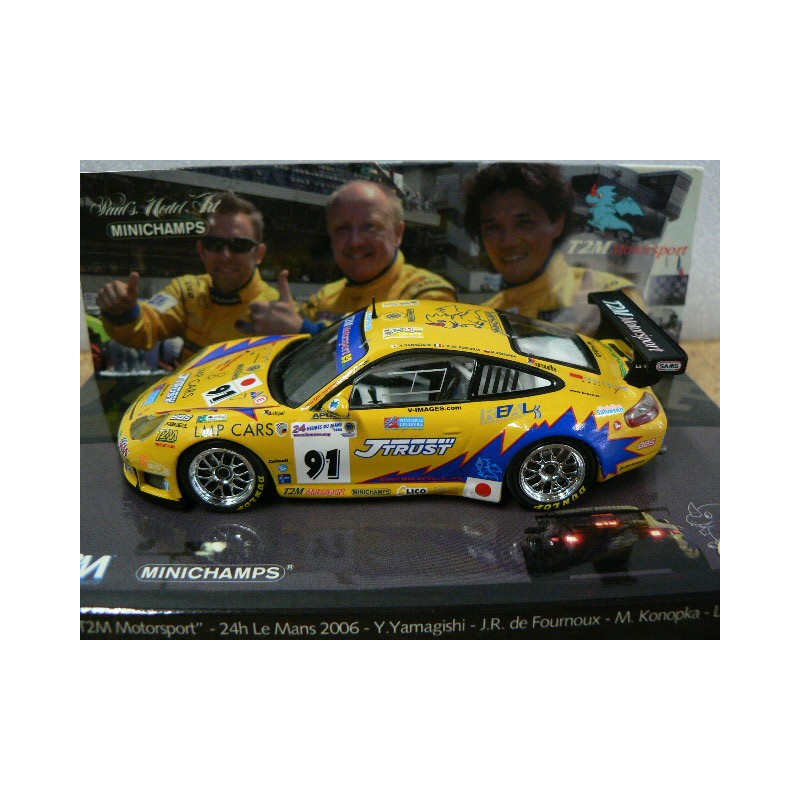 2006 Porsche 911 GT3 RS n°91 T2M Yamagishi - Fournoux - Konopla Le Mans 403066991 Minichamps