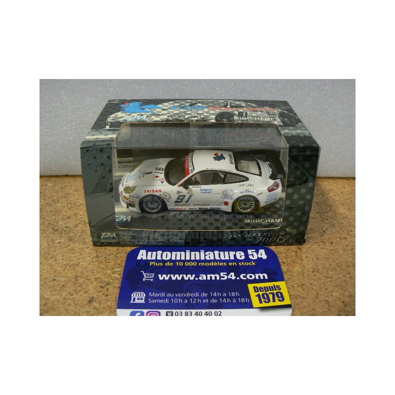 2005 Porsche 911 GT3 RS n°91 T2M Yamagishi - Pompidou - Blanchemain 1000KM Spa 403056991 Minichamps