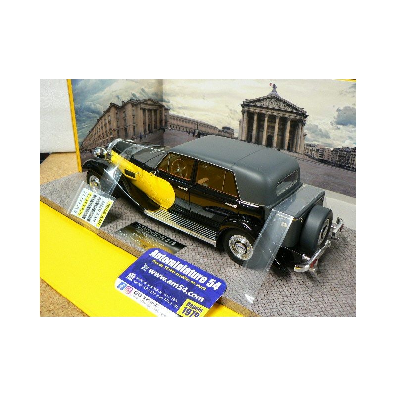 Panther De Ville V12 "Johnny Hallyday" Noir - Jaune 1974 PAN016 Panthéon