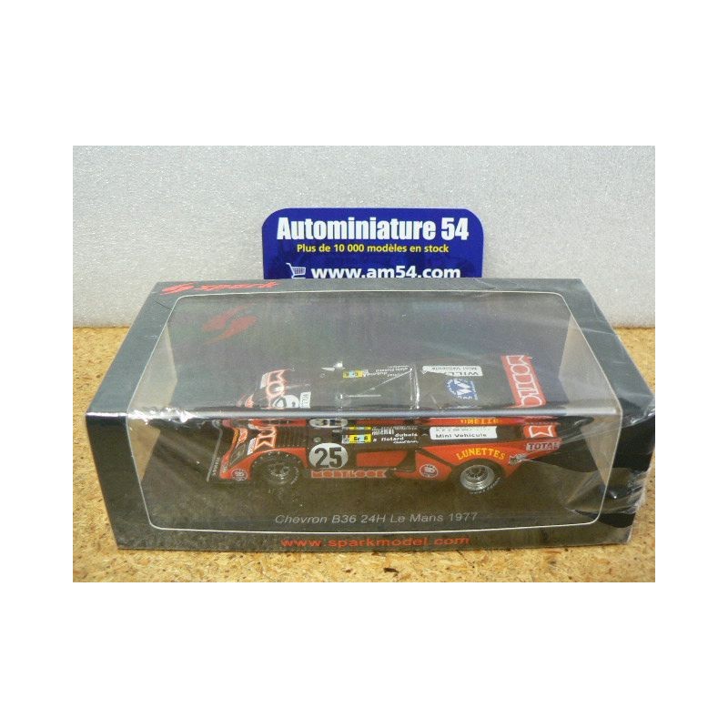 1977 Chevron B36 n°25 Olivar - Flotard - Dubois 24H Le Mans S9411 Spark ...