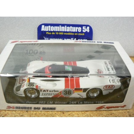 1994 Dauer Porsche 962 LM n°36 Baldi - Dalmas - Haywood 1st Winner Le ...