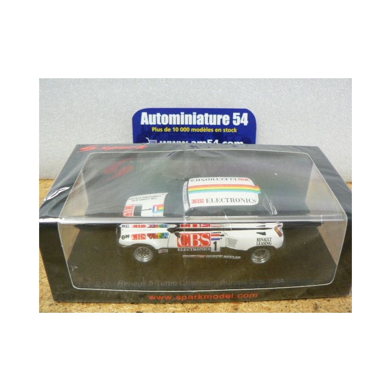 1982 Renault 5 Turbo CBS n°1 Jan Lammers Europa Cup S6156 Spark Model