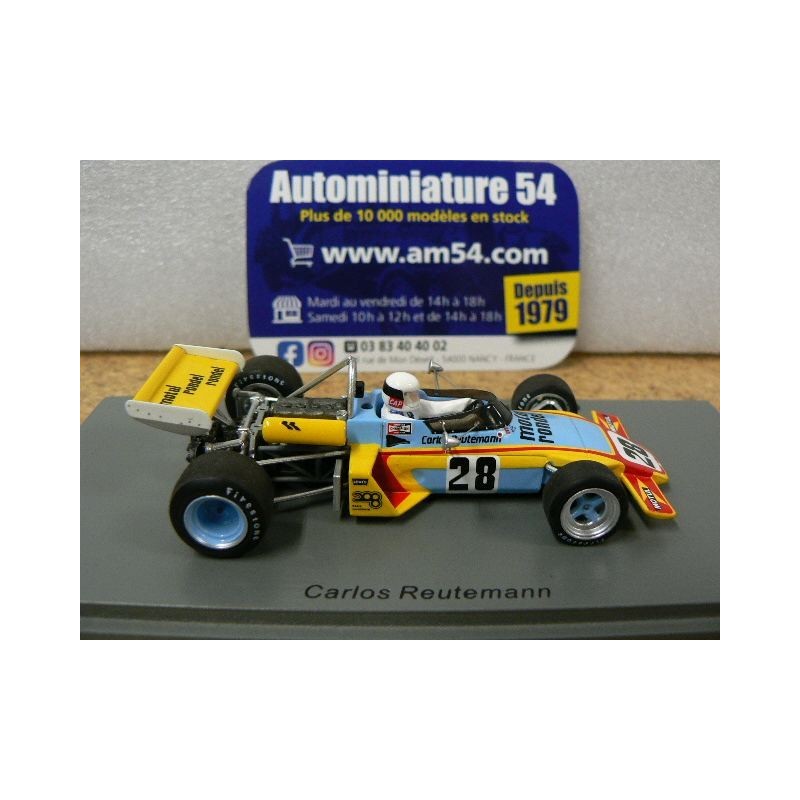 1972 Brabham BT38 n°28 Carlos Retmann 3rd Mallory Park F2 S7435 Spark Model