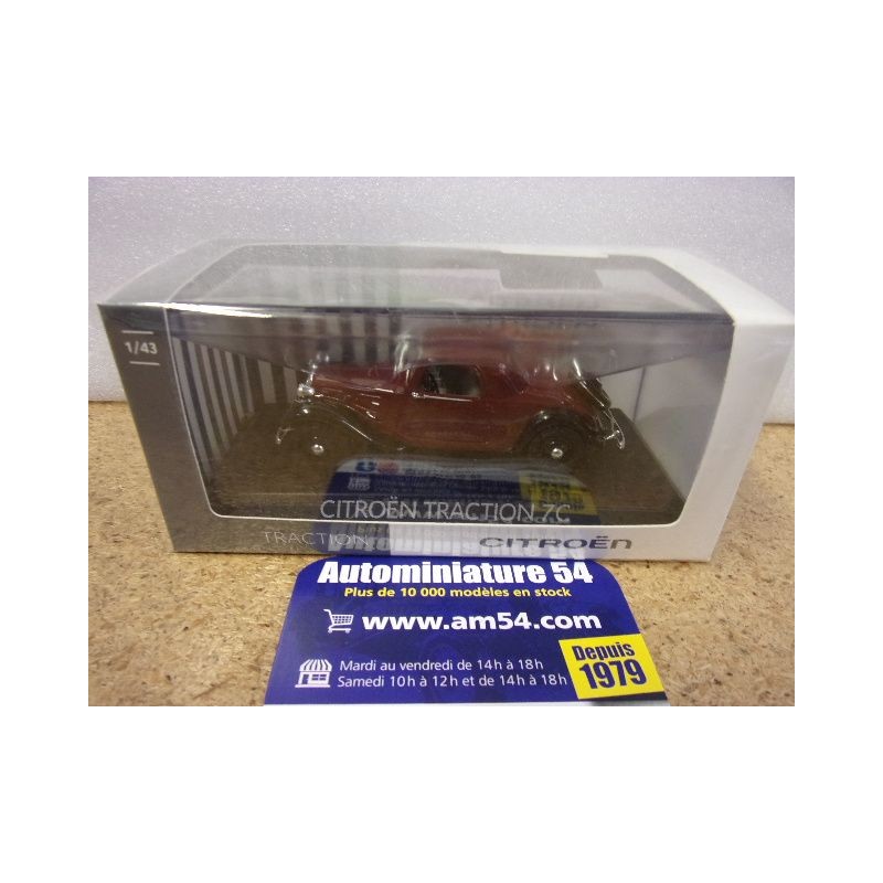 Citroen Traction 7C Faux Cabriolet Rouge Foncé 1937 AMC0191103 Norev