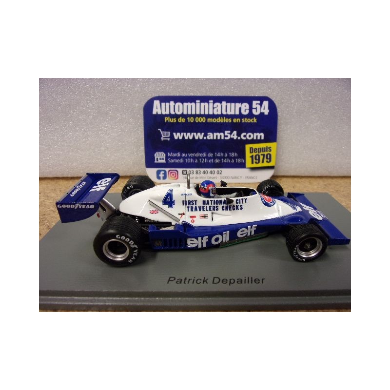 1978 Tyrrell 008 n°4 Patrick Depailler 2nd Austrian GP S7238 Spark Model