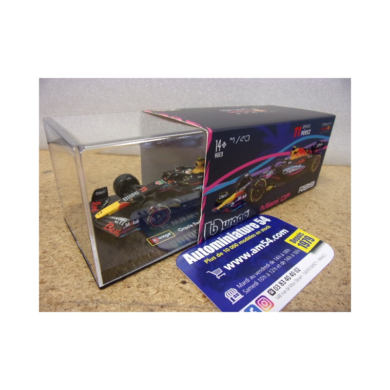 2023 Red Bull Racing RB19 n°11 Sergio Perez Miami GP 18-38083-SP ...