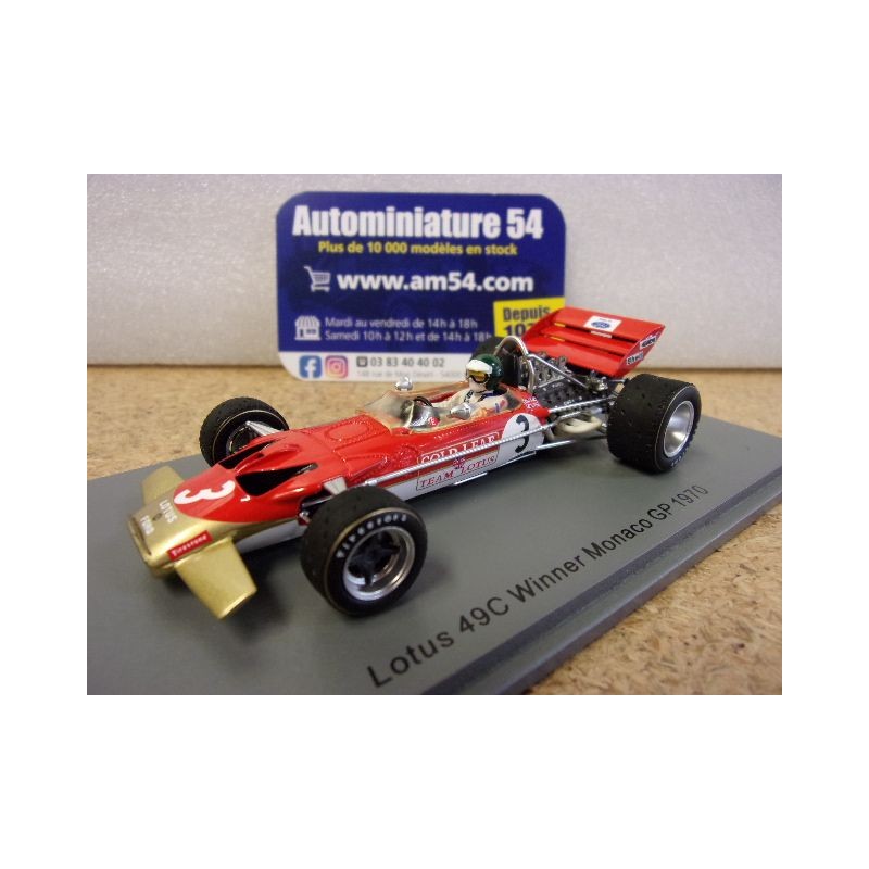 1970 Lotus 49C n°3 Jochen Rindt Monaco GP S6385 Spark Model
