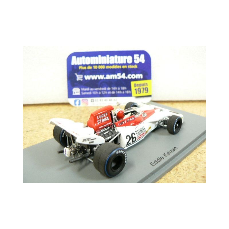 1973 Tyrrell 004 n°26 Eddie Keizan South African GP S7233 Spark Model