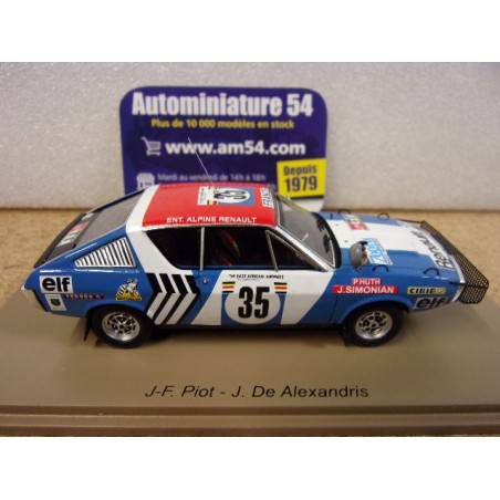 1975 Renault 17 Gordini n°35 Piot - De Alexandris Safari S6194 Spark Model
