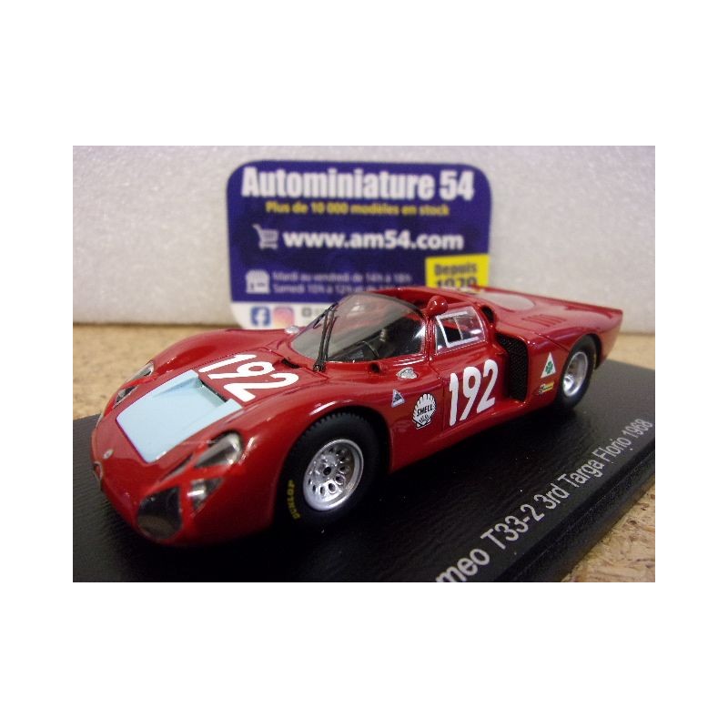 1968 Alfa Roméo T33-2 n°192 Bianchi - Casoni 3rd Targa Florio SI034 ...