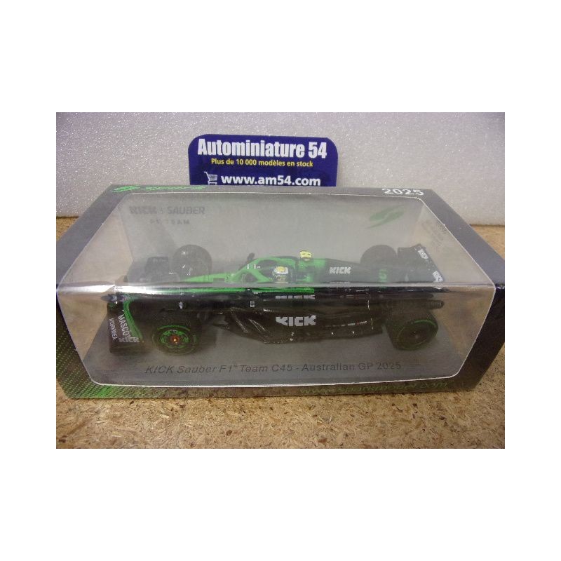 2025 Kick Sauber F1 Team C45 n°5 Gabriel Bortoleto Australian GP S9579 ...