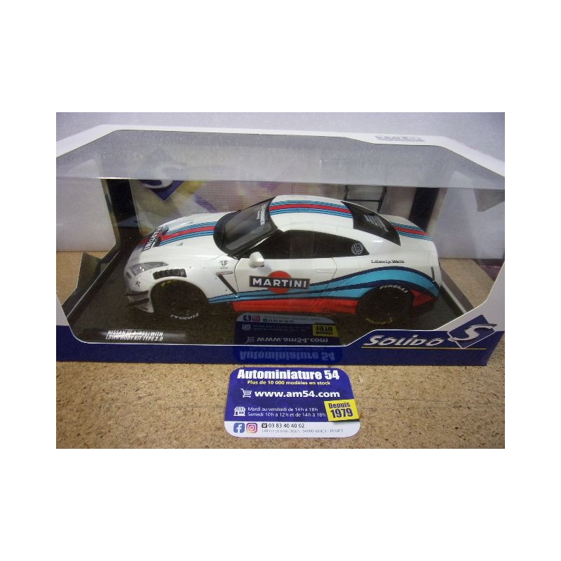 Nissan GT R35 Liberty Walk Body Kit Type 2 Martini 2024 S1805819 Solido